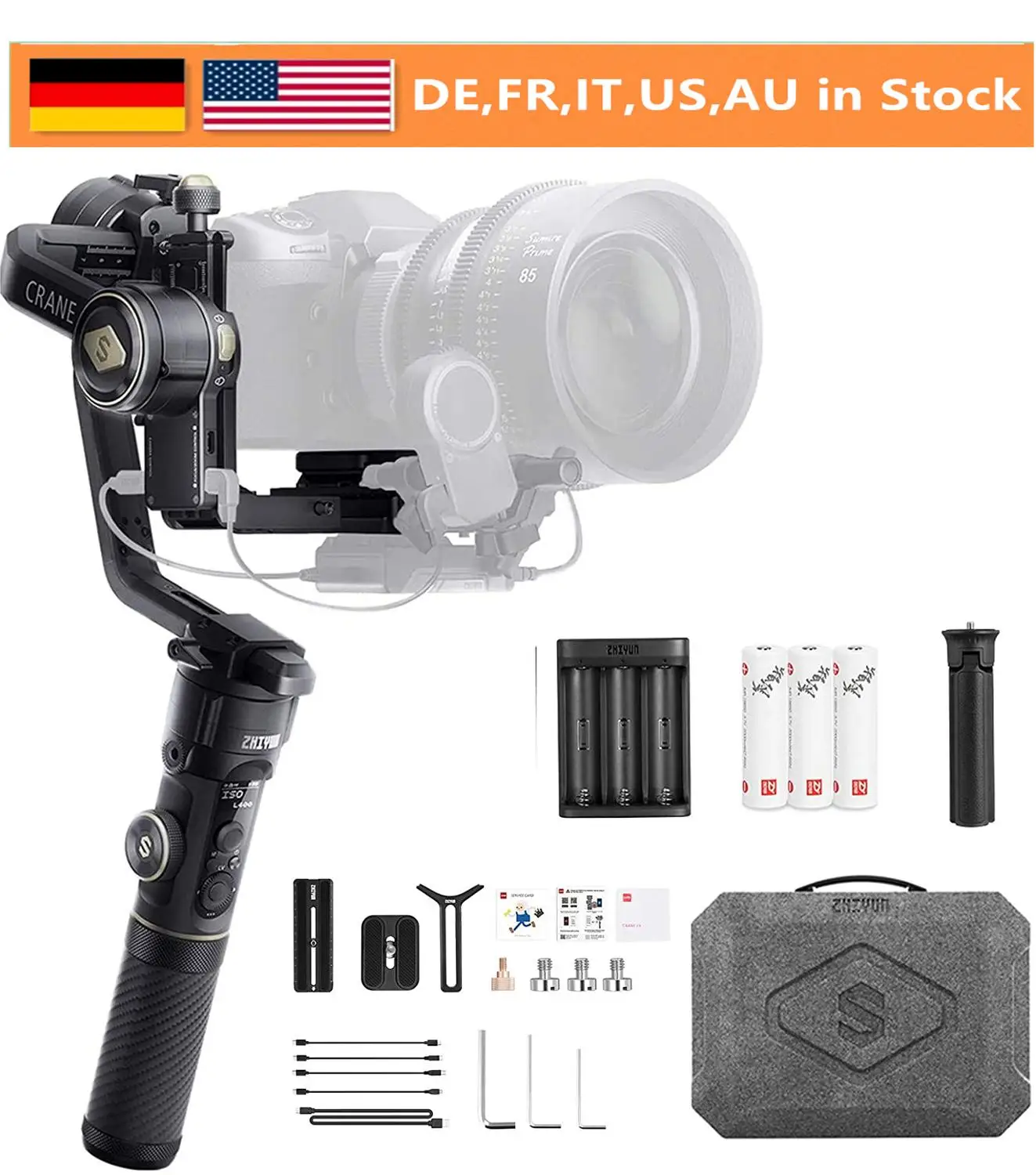 Zhiyun-Crane-2S-combo-3-Axis-Handheld-Gimbal-Stabilizer-for-DSLR ...