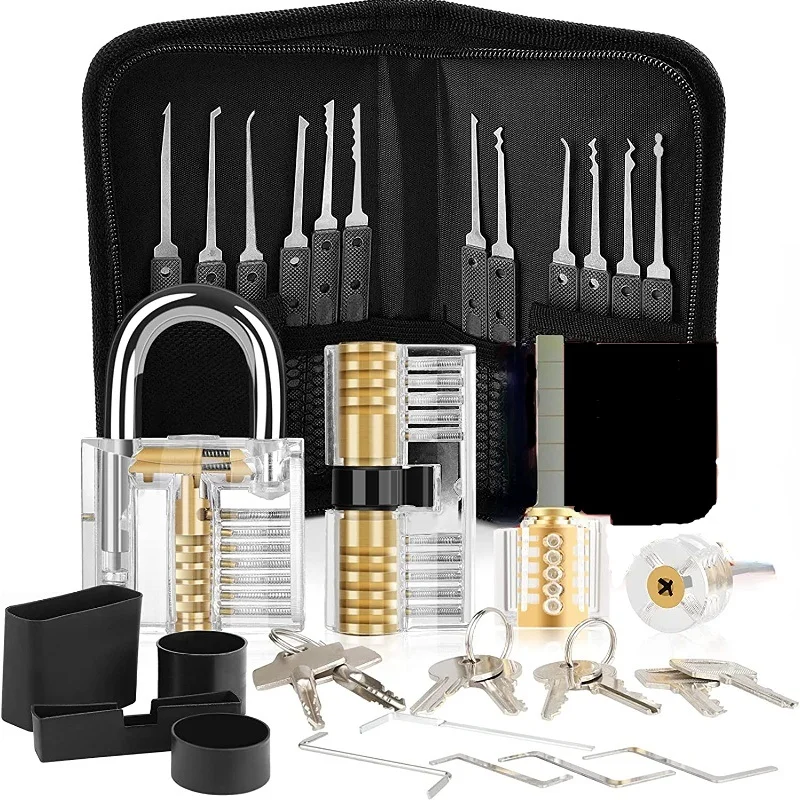 Tool-Lock-Bag-and-Different-Types-of-Transparent-Locks-Practice ...