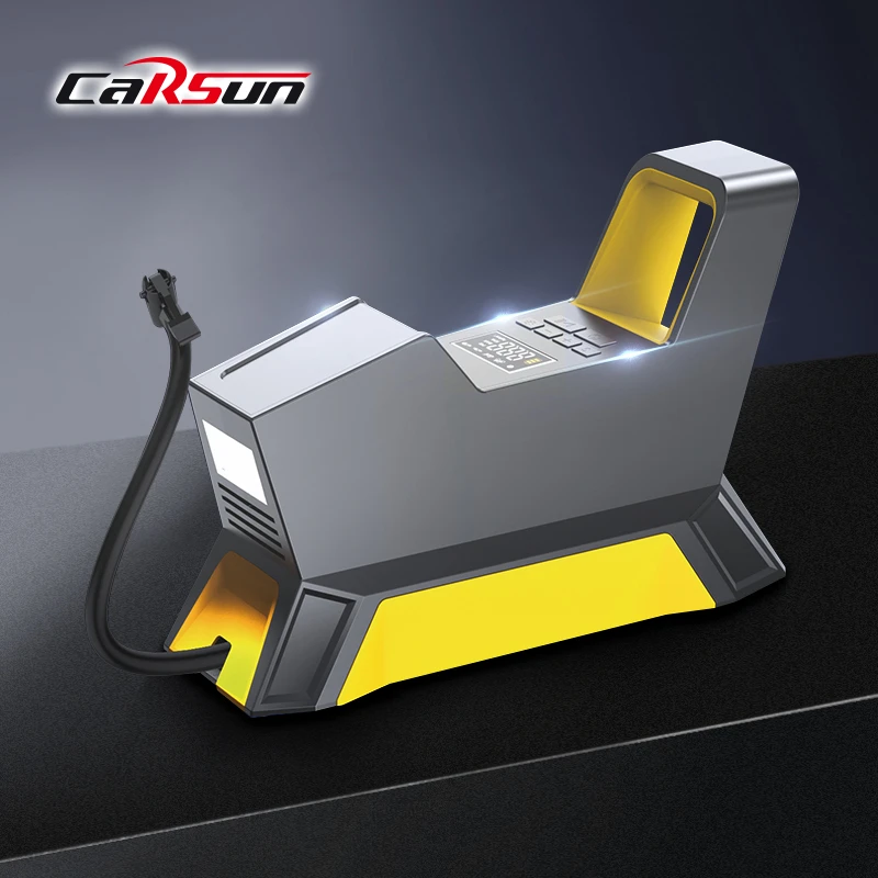 Portable Car Tire Inflator Pump Car Air Compressor 12V Electric ...