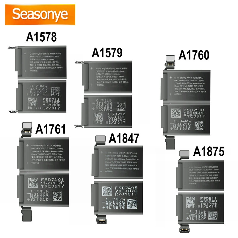 New Replacement For Apple Watch Battery Series 1 2 3 4 S1 S2 S3 S4 A1578 A1579 A1760 A1761 A1847 ...