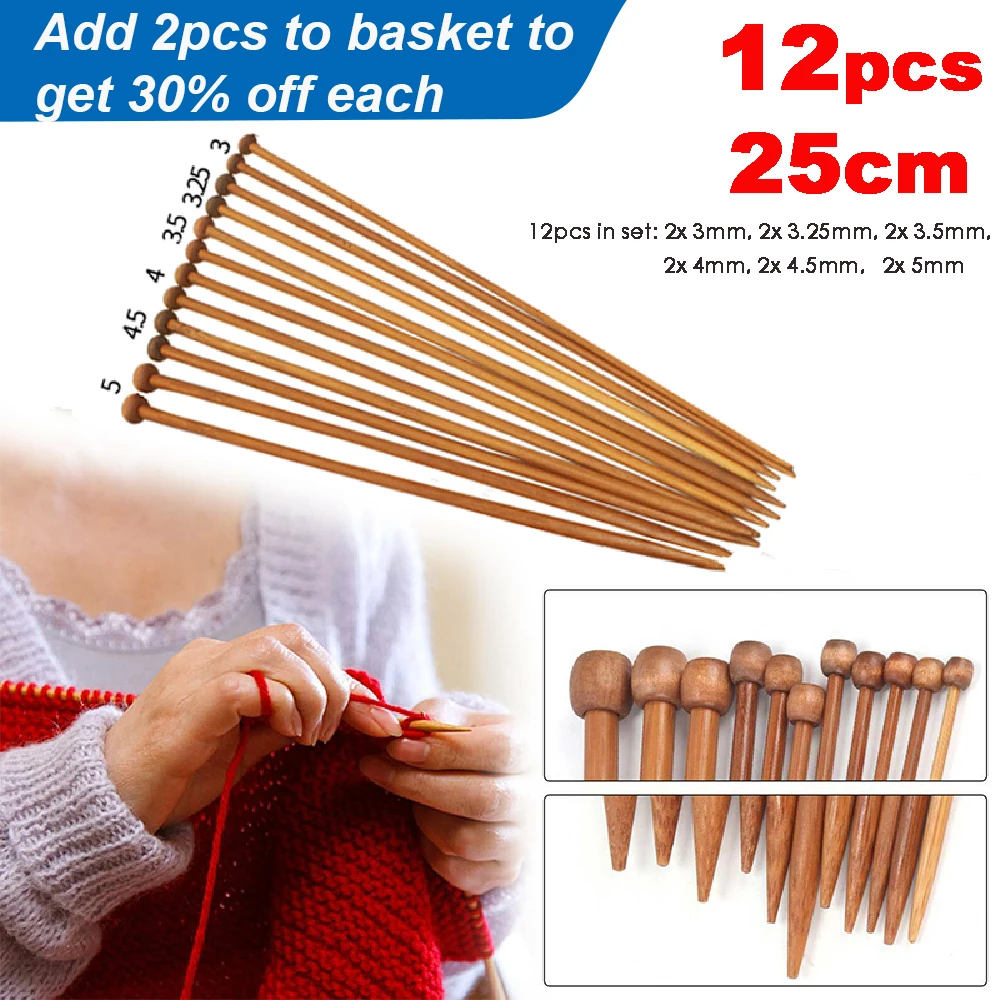 12PCS-in-set-3mm-3-25mm-3-5mm-4mm-4-5mm-5mm-Bamboo-knitting-stick ...
