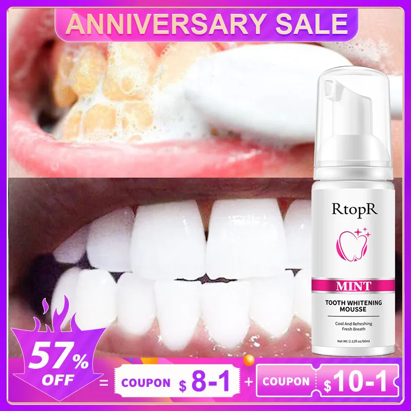 RtopR-Mint-Tooth-Whitenging-Mousse-Oral-Cleaning-Whitening-Teeth-Plaque ...