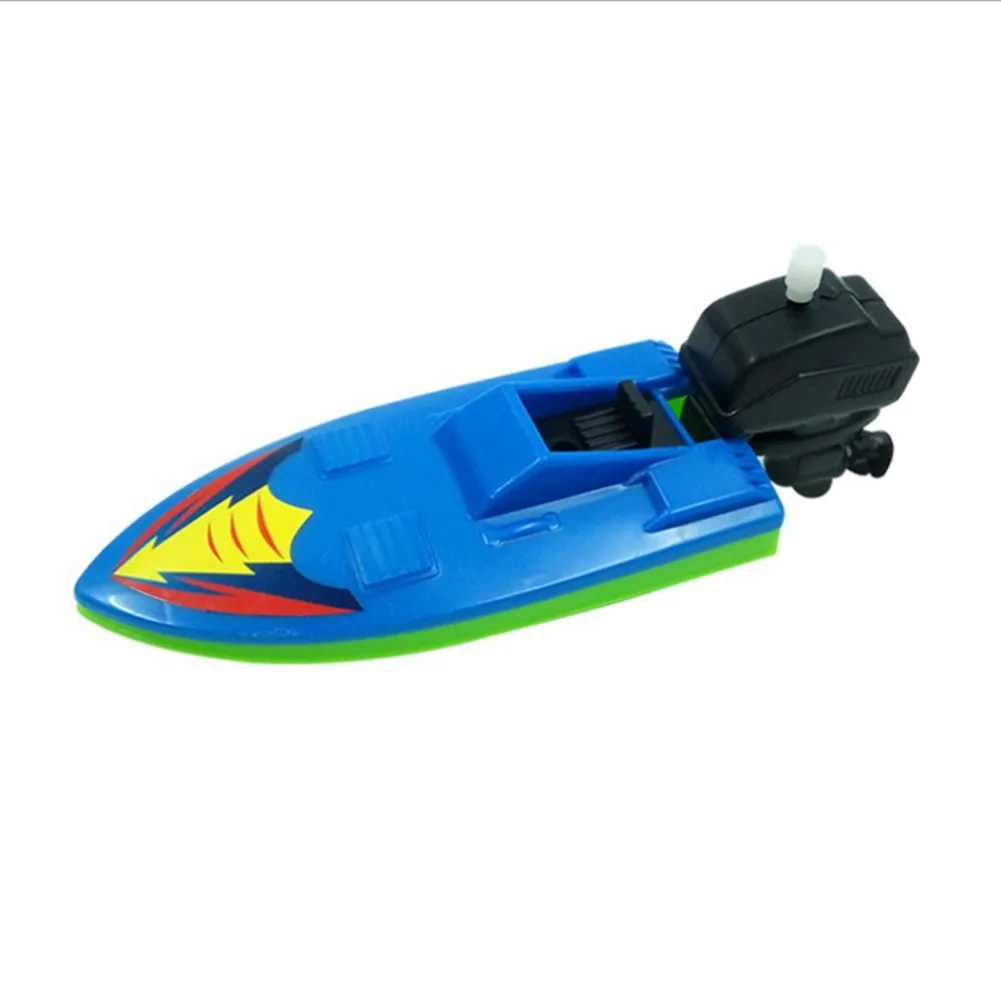 Plastic-Wind-up-Speed-Boat-Motorboat-Kids-Children-Summer-Water-Sports ...