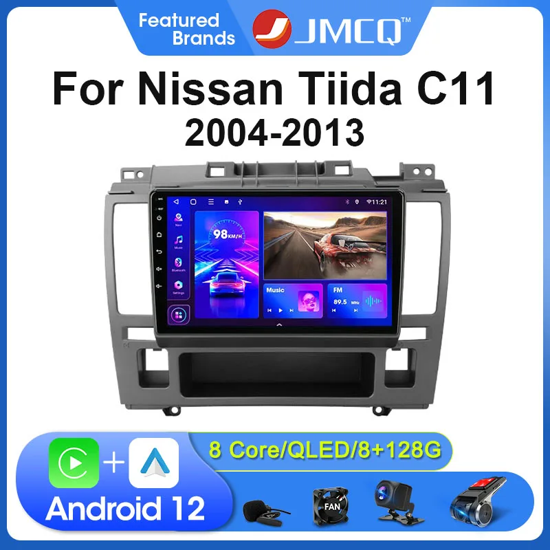 JMCQ-Radio-de-coche-2-Din-para-Nissan-Tiida-C11-2004-2013-reproductor ...