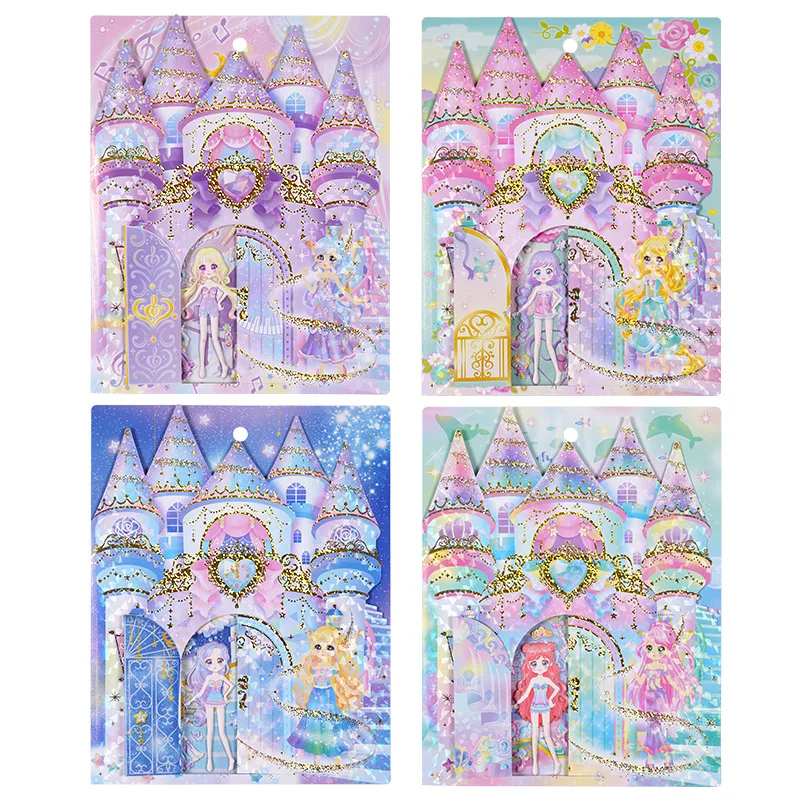 3D-Cartoon-New-Dress-Up-Sticker-Kids-Princess-Dress-Up-Stickers-Girls ...