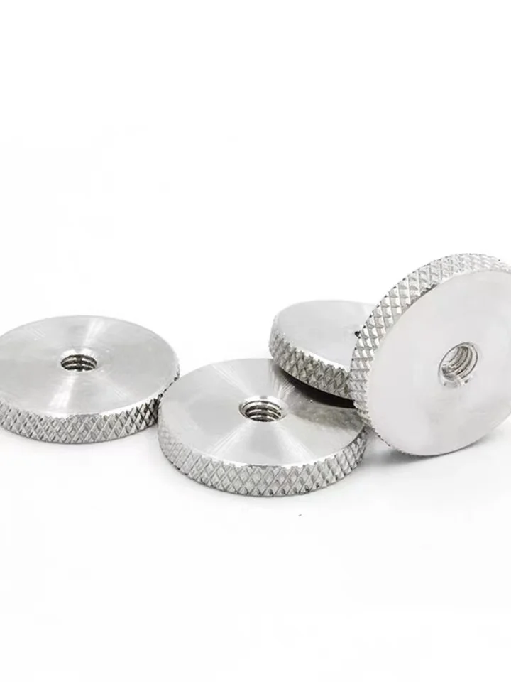 10Pcs-304-Stainless-Steel-Authentic-Knurled-Thumb-Nuts-Flat-Head-Hand ...