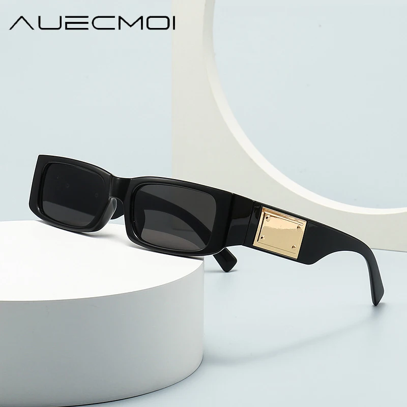 Luxury-Brand-Designer-Small-Frame-Rectangle-Sunglasses-Women-For-Men ...