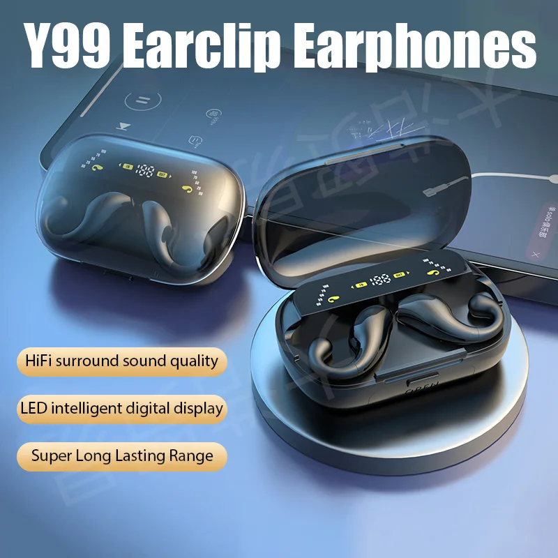 Y99-TWS-Earphones-Wireless-Bluetooth-5-3-Sport-Headphones-Touch-With ...