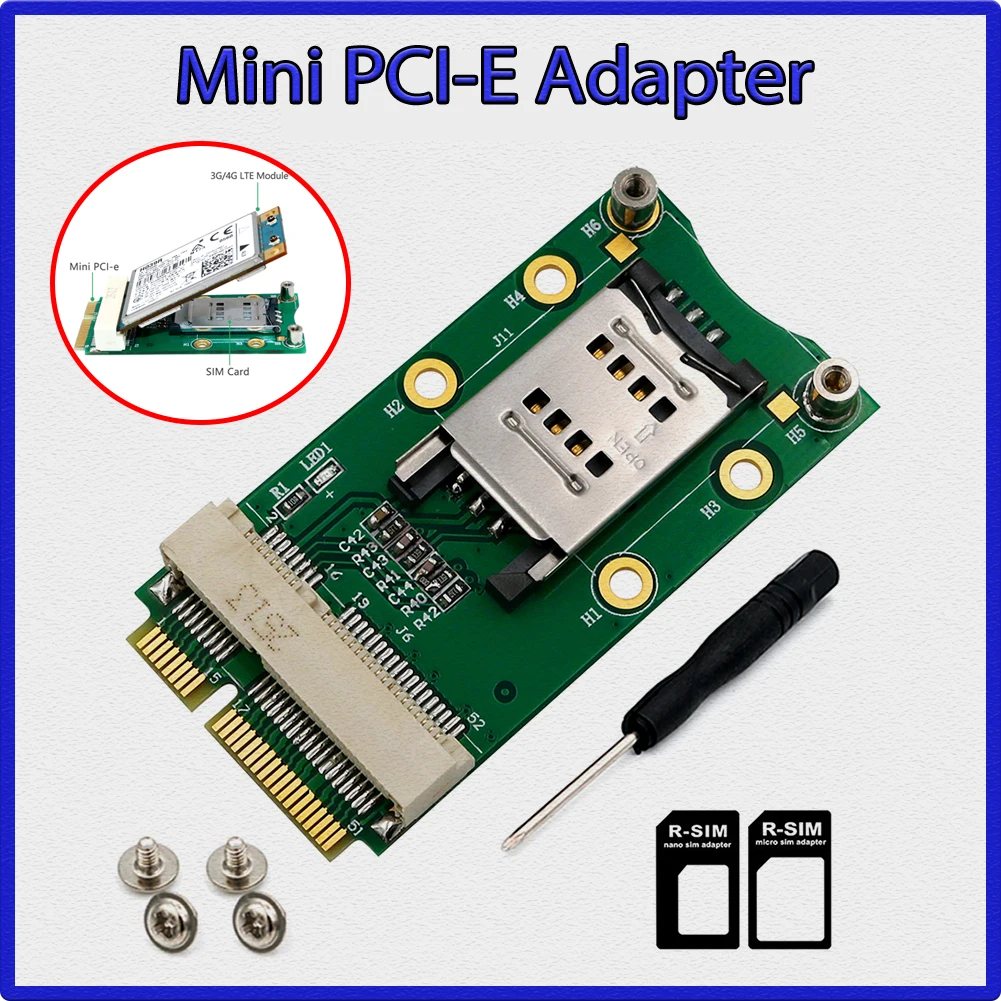 Mini-Self-Elastic-PCI-E-Adapter-with-SIM-Card-Slot-for-3G-4G-WWAN-HSPA ...