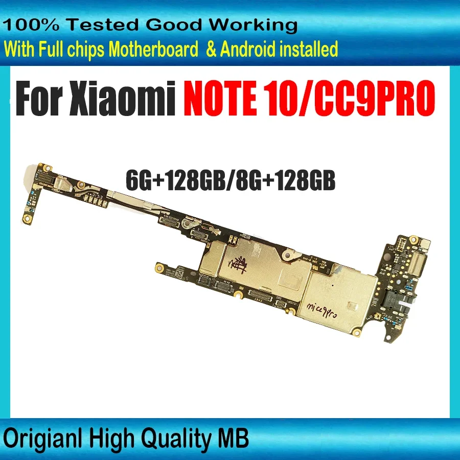 256GB-Motherboard-for-Xiaomi-Mi-Note-10-Note10-CC9-Pro-Mainboard ...