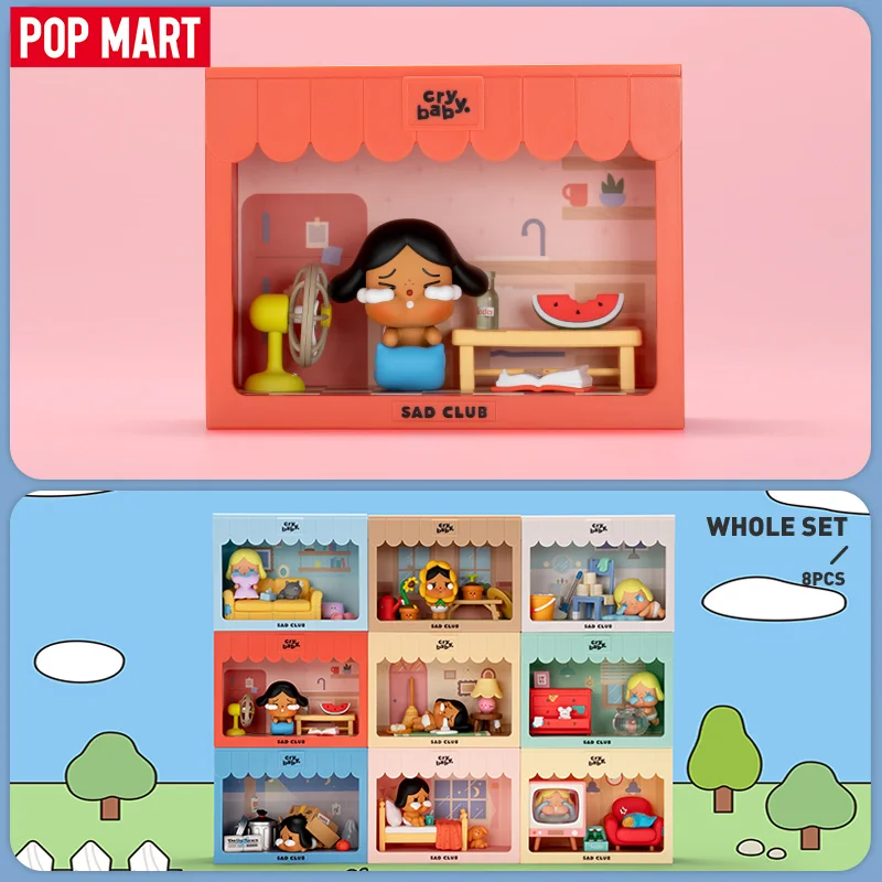 POP-MART-CRYBABY-Sad-Club-Series-Scene-Sets-by-Molly-1PC-8PCS-POPMART ...