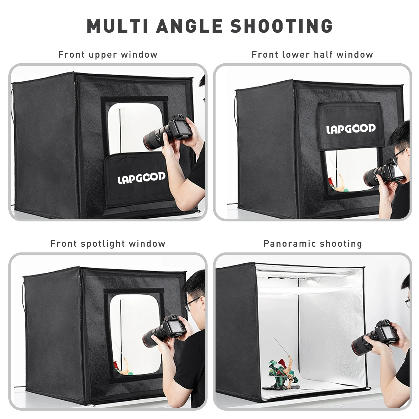 Puluz Photo Light Box Power Supply 9x9 Inch Mini Portable Photo Studio ...
