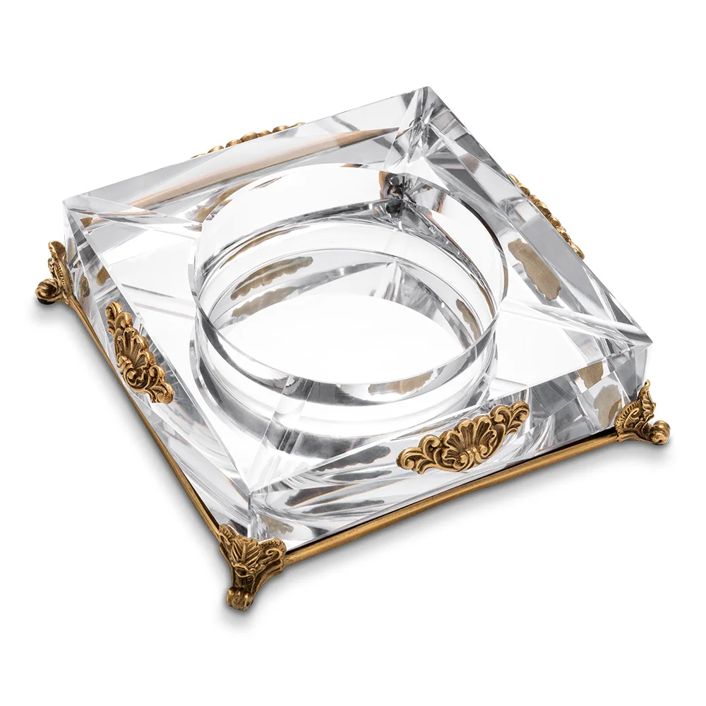 Cigar-Ashtray-Modern-Square-Lavish-Crystal-Glass-Cigarette-Set-Used-For ...