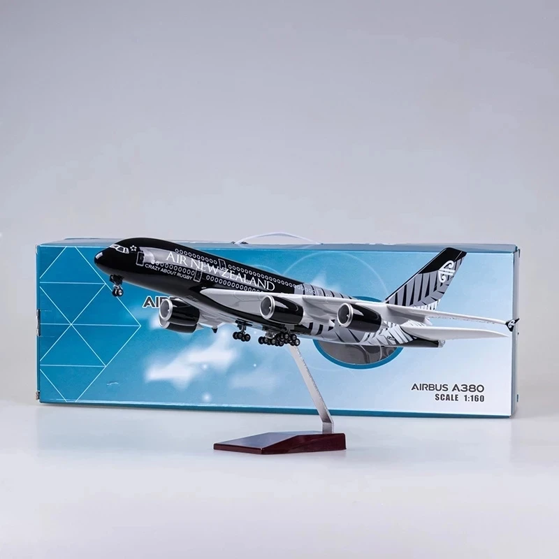 1/160 47CM A380 Newzealand Aircraft New Zealand Airlines Model W Light ...