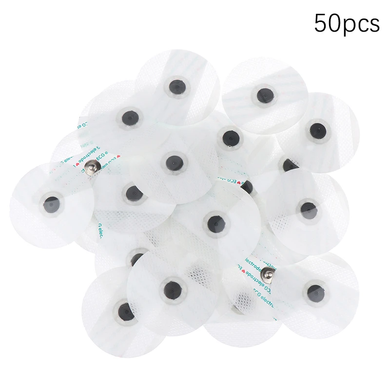 50PCS/Bag Electrode Patch Medical Disposable ECG EKG Accessories Non ...