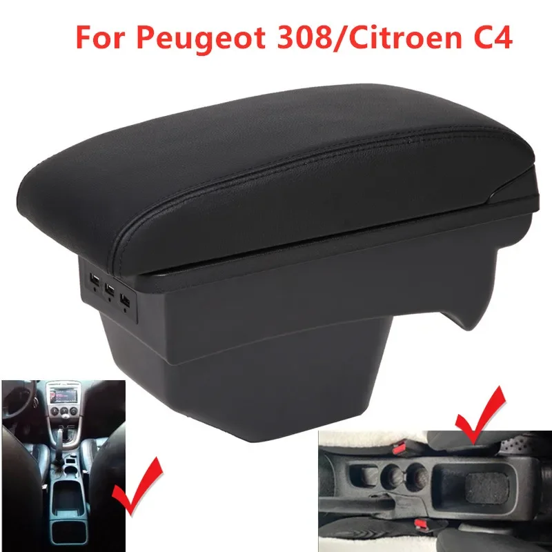 Peugeot-308-i-in-araba-kol-dayama-kutusu-2008-2009-2010-2011-2012-T7-SW ...