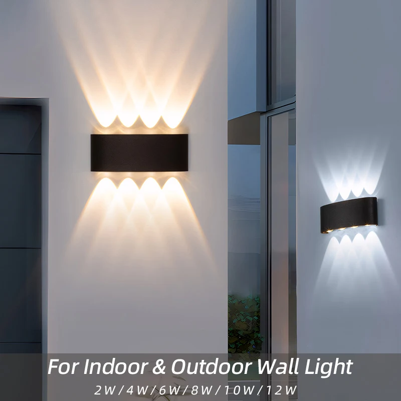 LED Wall Lamp Outdoor Waterproof IP65 Interior Wall Light 4W6W 8W 10W ...