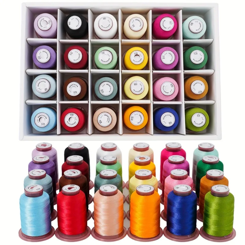 24-Colors-402-Sewing-Embroidery-Machine-Thread-Set-550-Yards-per-Spool ...
