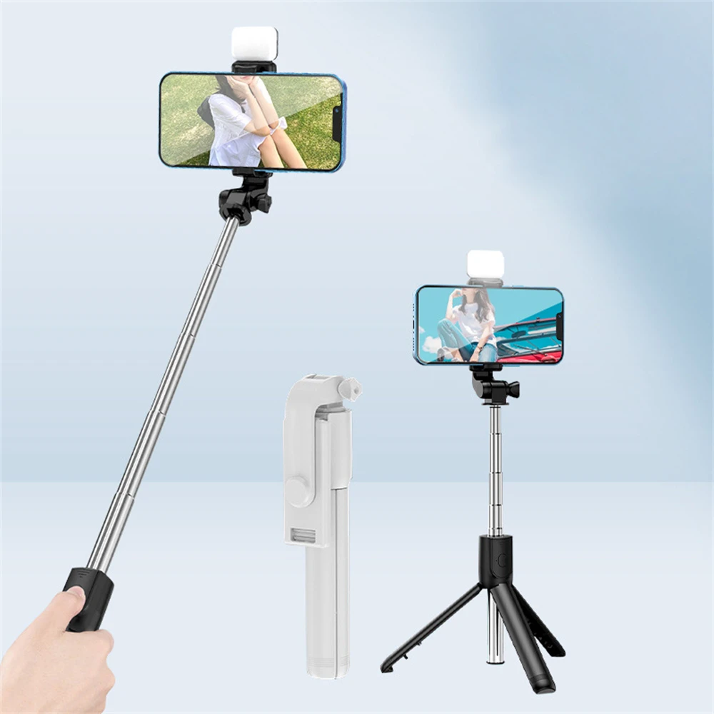 New-Foldable-LED-Light-Selfie-Stick-Color-Mini-Tripod-740mm-Long ...