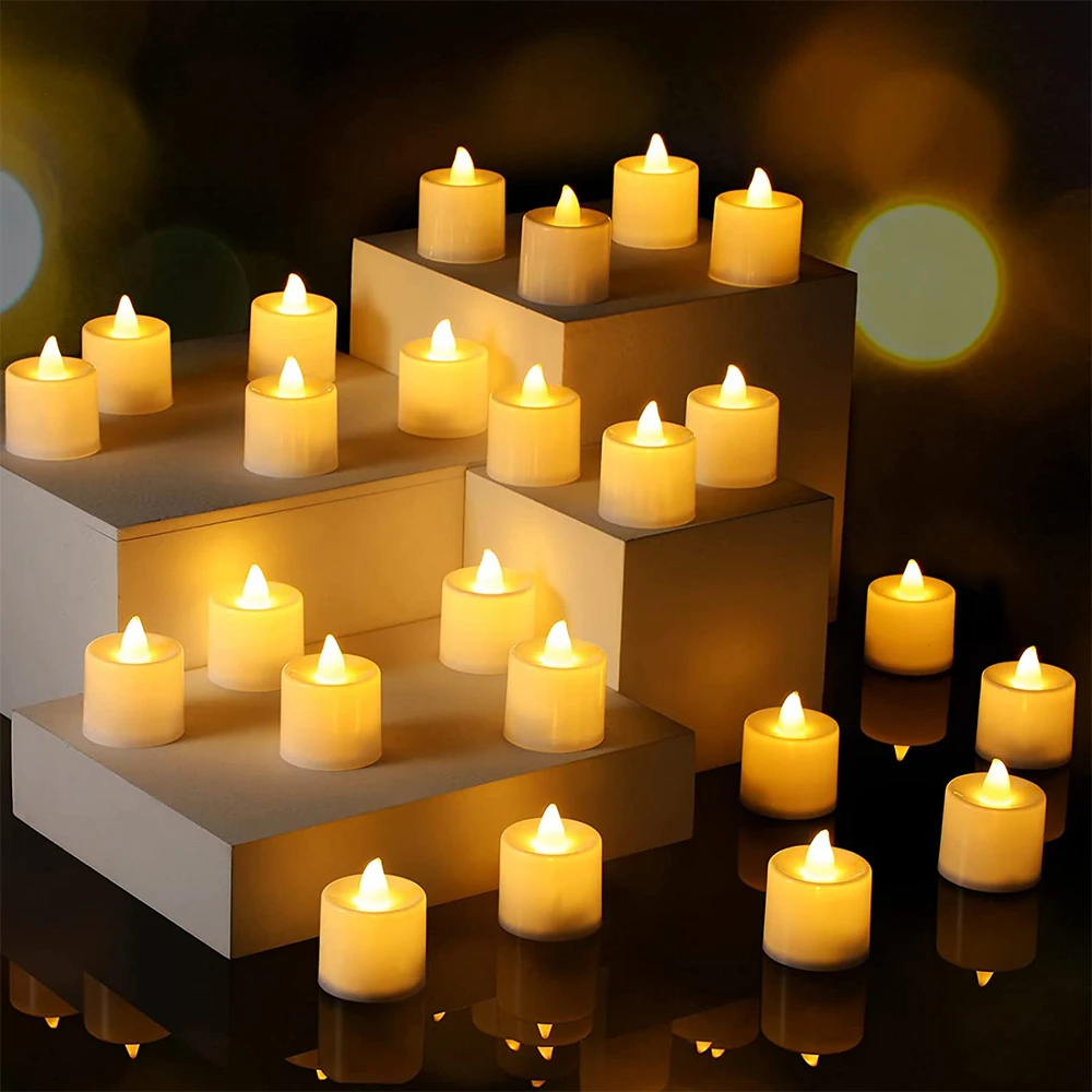 8-unidades-LED-Velas-CR2032-pilas-velas-sin-llama-Velas-de-t-Velas-LED ...