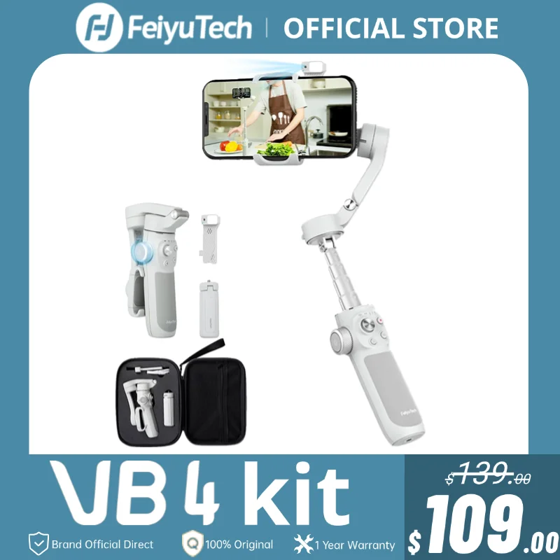FeiyuTech-VB4-Kit-Gyro-3-Axis-Mobile-Gimbal-Smartphone-Stabilizer-216mm ...