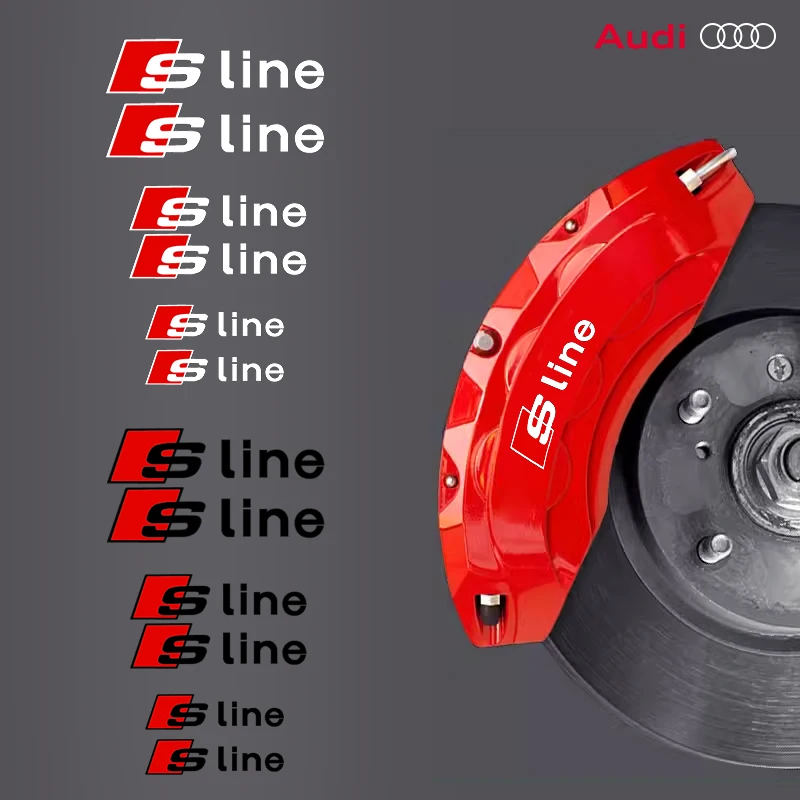 6pcs-Heat-Resistance-Caliper-Decals-Wheel-Decor-Vinyl-Stickers-for-audi ...