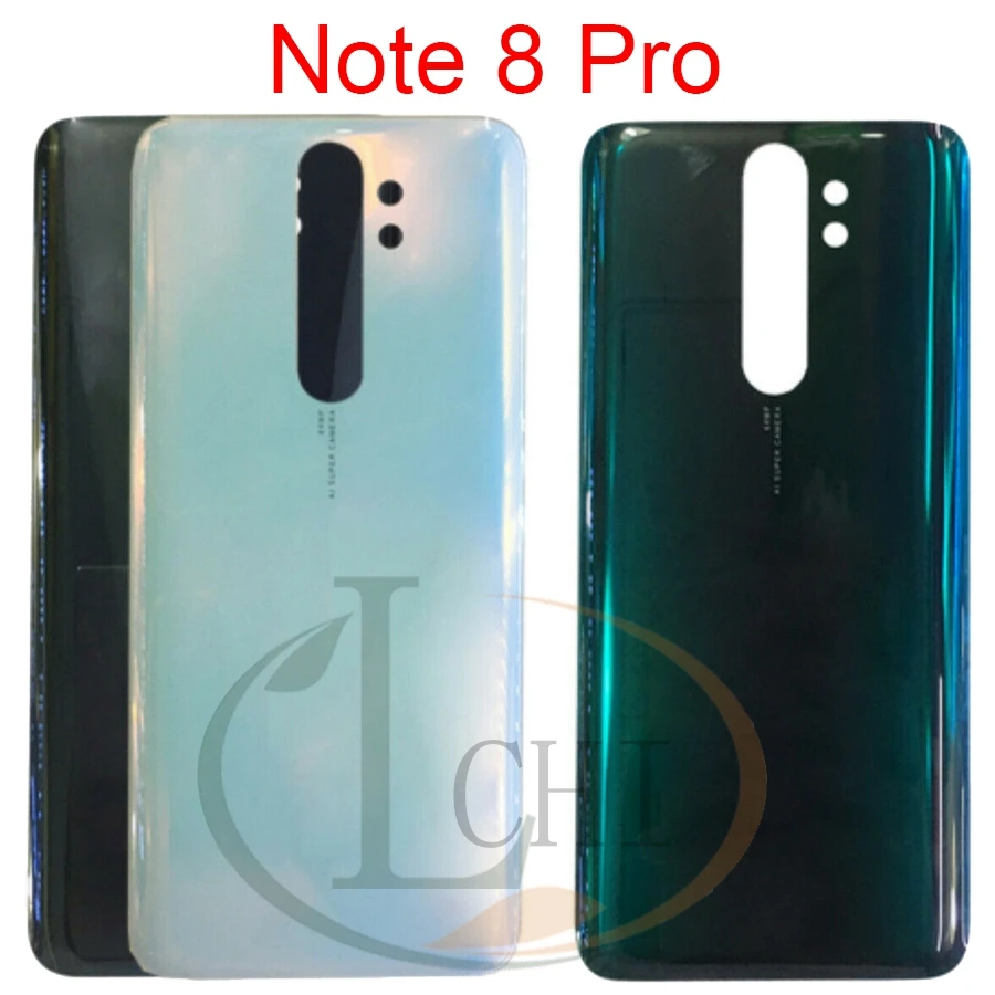 Cubierta-de-bater-a-para-Xiaomi-Redmi-Note-8-Pro-cristal-trasero-piezas ...