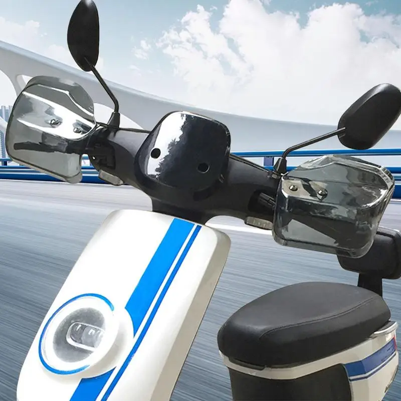 Motorcycle-Handguards-Wind-Protector-Handle-Bar-Hand-Guard-Windshield ...