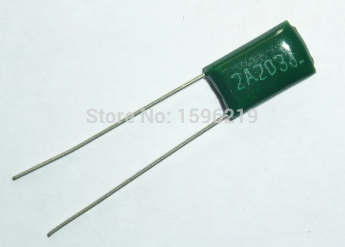 10pcs Mylar Film Capacitor 100V 2A203J 0.02uF 20nF 2A203 5% Polyester ...