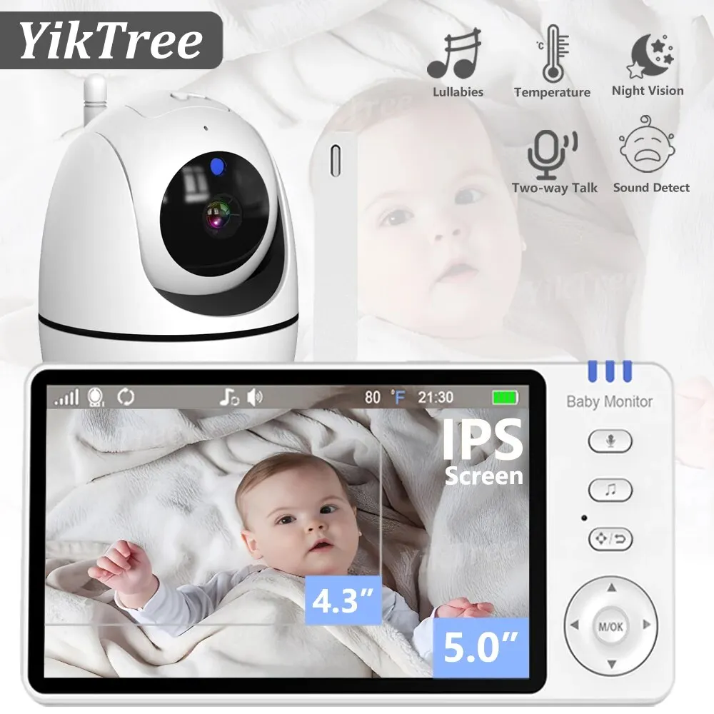 Dropshipping Copilot - 5 Inch Video Baby Monitor With 4X Zoom Babyphone ...