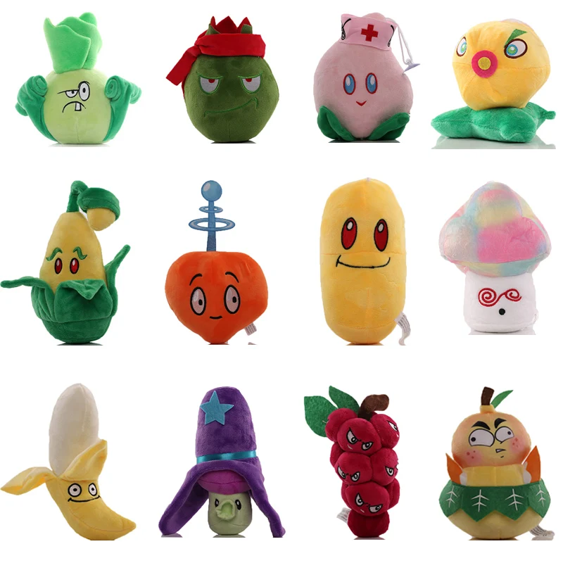 Plants-vs-Zombies-Peashooter-Plush-Toy-Doll-Heavenly-Peach-Grapeshot ...