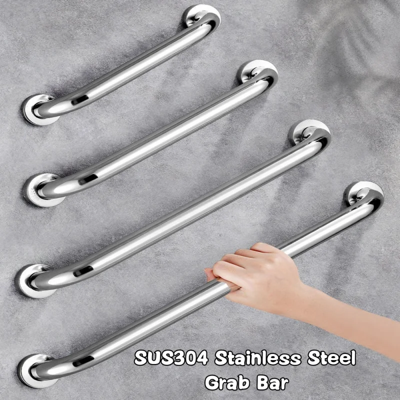 Stainless Steel Grab Bar Shower Bathroom Handle Stairway Handrail ...