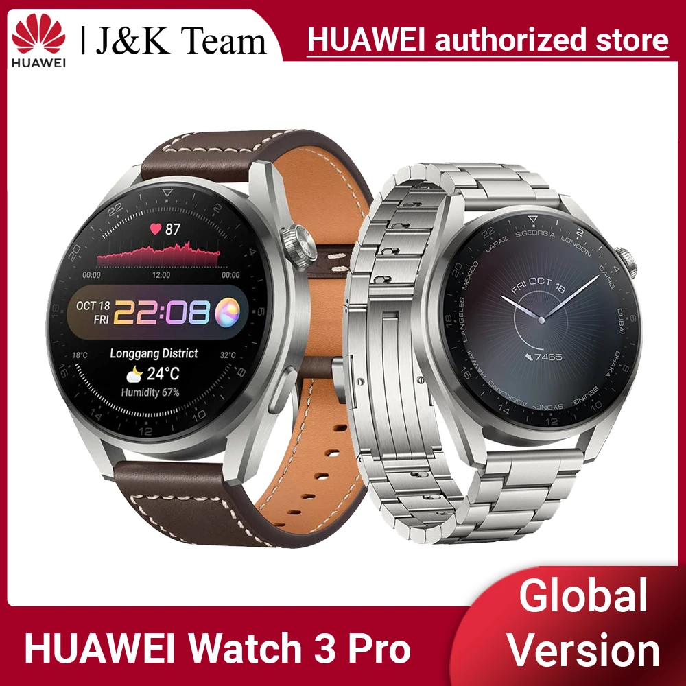 HUAWEI-WATCH-3-Pro-Smartwatch-eSIM-Cellular-Calling-Built-in-GPS-Smart ...