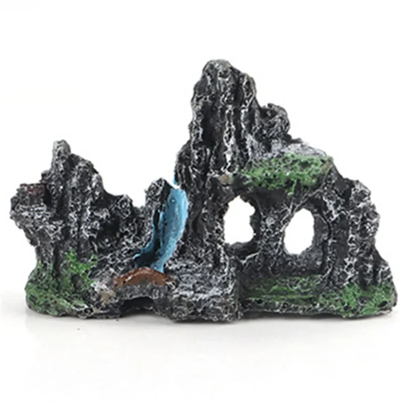 Decorative-Rocks-Aquarium-Decoration-Resin-Rockery-for-Fish-Tank ...