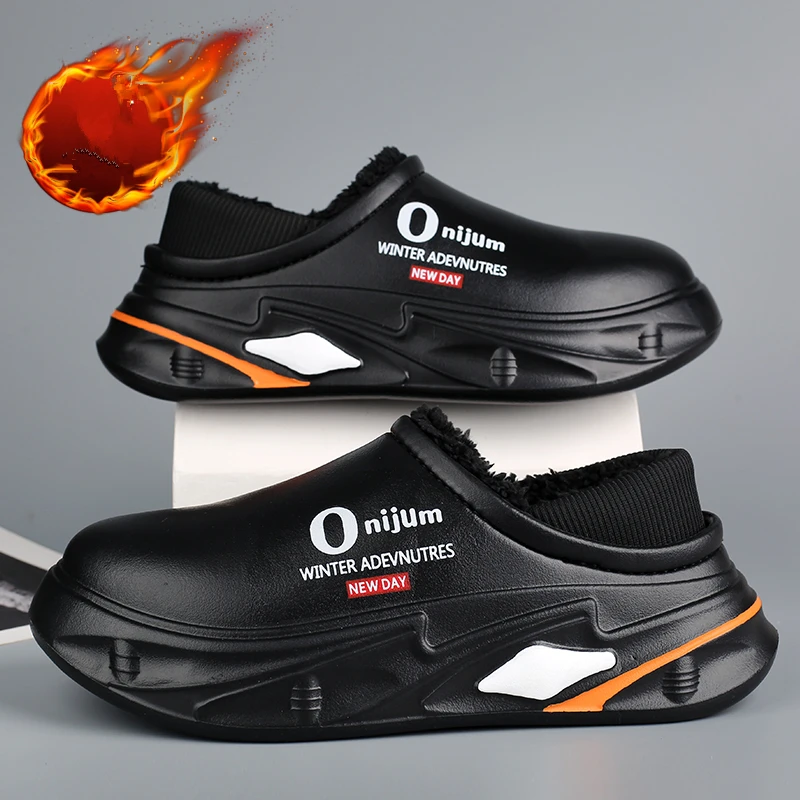 Comfortable-Men-Slippers-Winter-New-2024-Keep-Warm-Plush-EVA-Waterproof ...