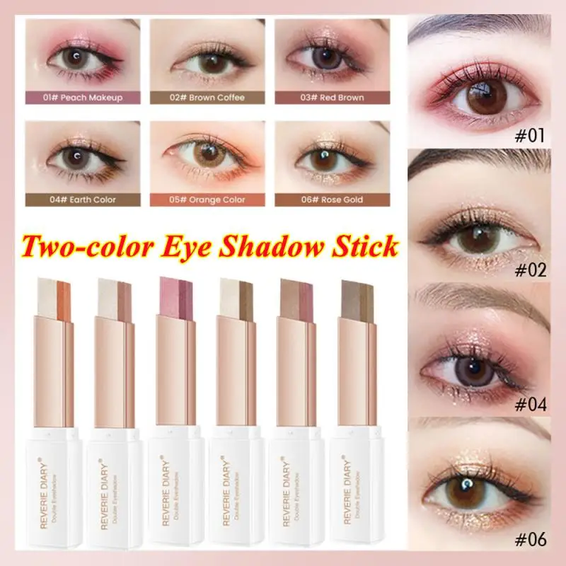 Two-color-Eye-Shadow-Stick-Shimmer-Glitter-Velvet-Gradient-Color-Lazy ...