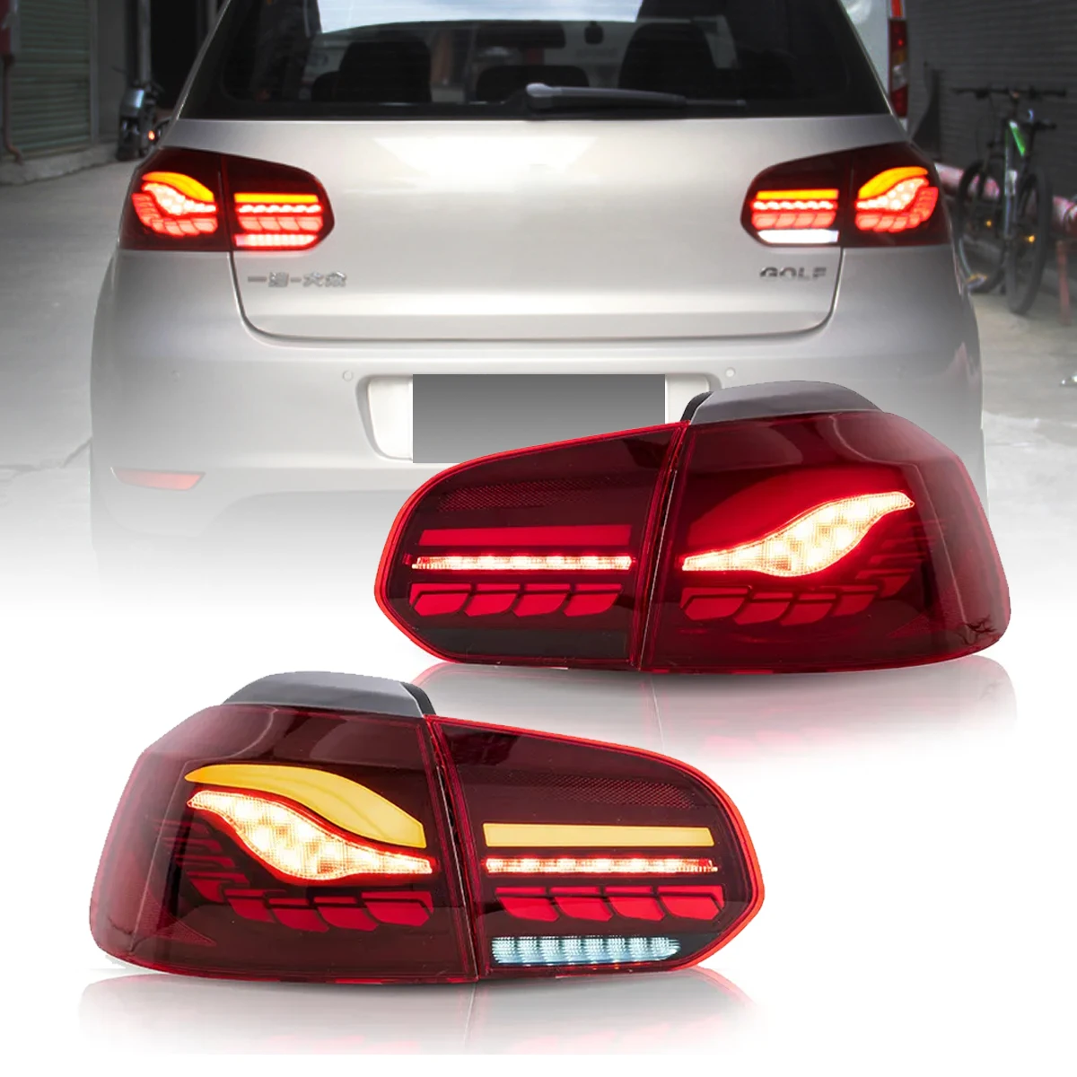 Full-LED-Taillights-Rear-Lamps-MK6-Golf-R20-GTD-2008-2014-For-VW-Golf-6 ...