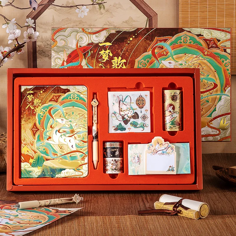 Chinese-manual-set-exquisite-student-stationery-gift-box-Chinese ...