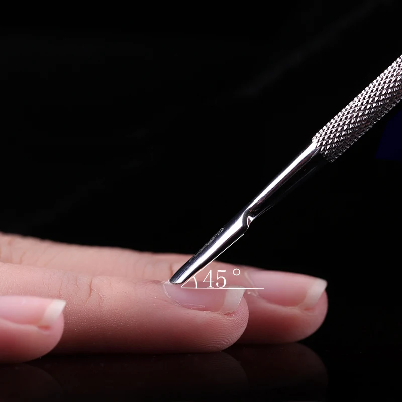 Double-head-anti-slip-nail-dead-skin-push-knife-stainless-steel-scraper ...
