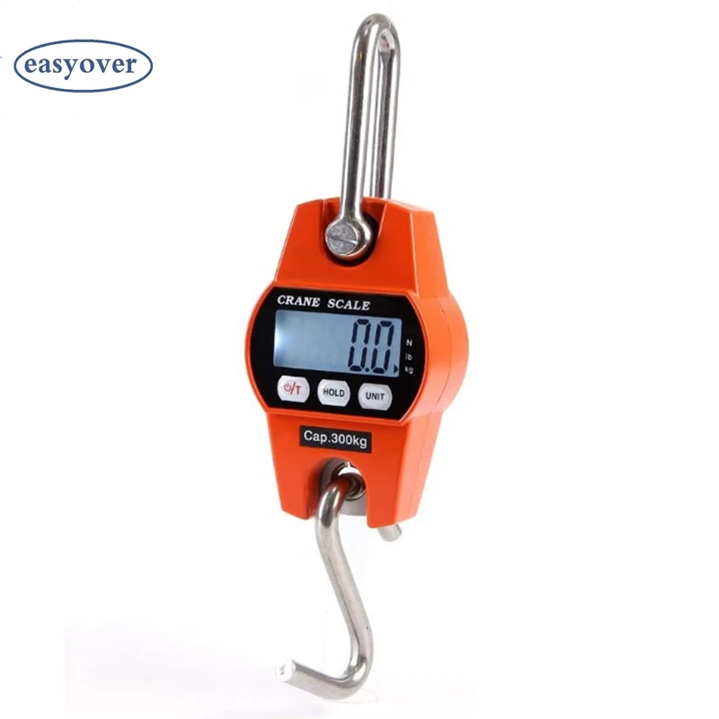 300kg Crane Scale Electronic Stainless Steel Industrial Heavy Duty Hook ...