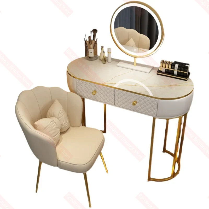 White-Ladies-Drawer-Mirror-Stand-Up-Dresser-Locker-Coiffeuse-Miroir ...