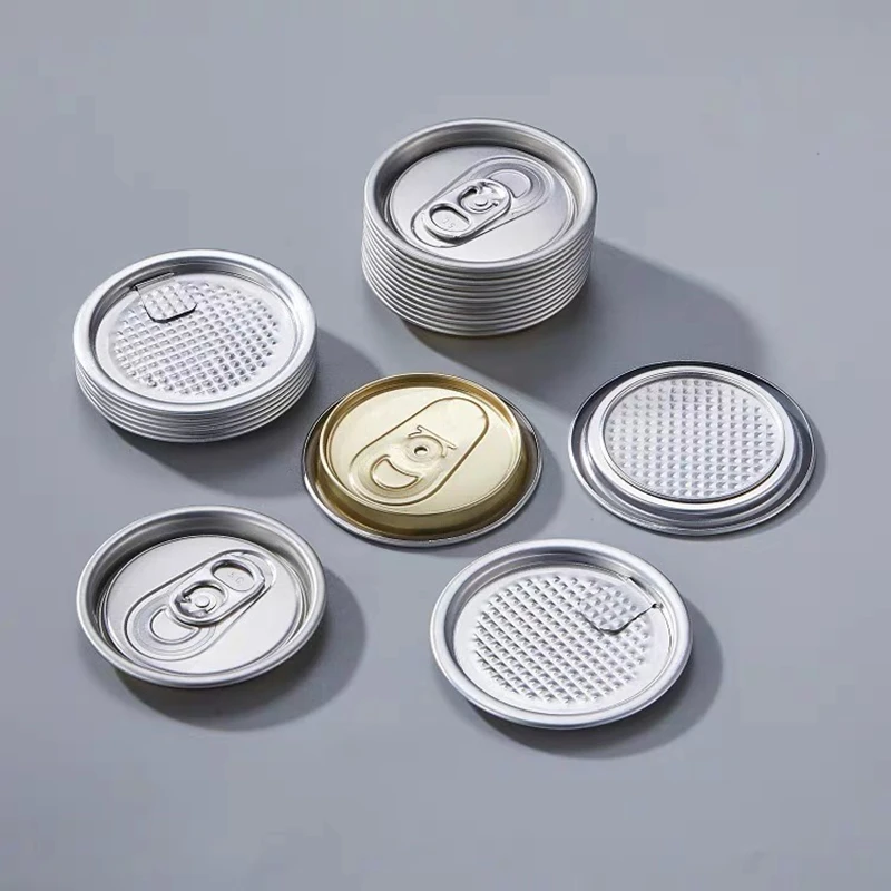 100pcs Aluminum Pull Ring Lid Beverage Soda Drink Can Lids 206#57MM ...