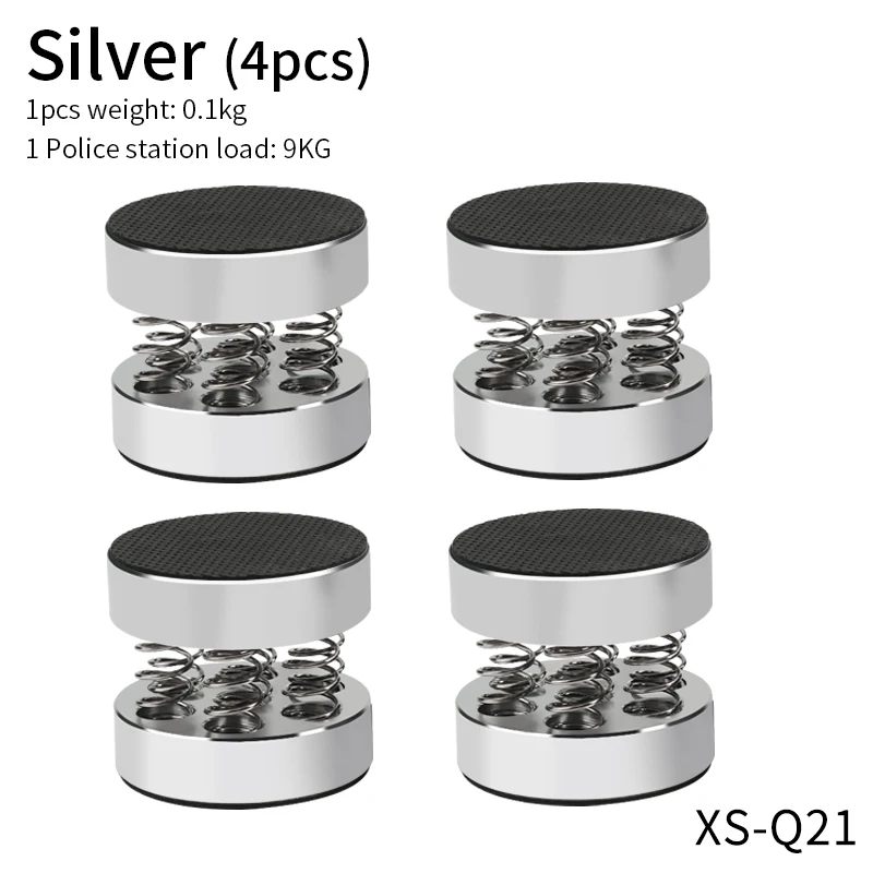 4Pcs-HiFi-Audio-Foot-Pad-Aluminum-Alloy-Spring-Shock-Absorption-Speaker ...