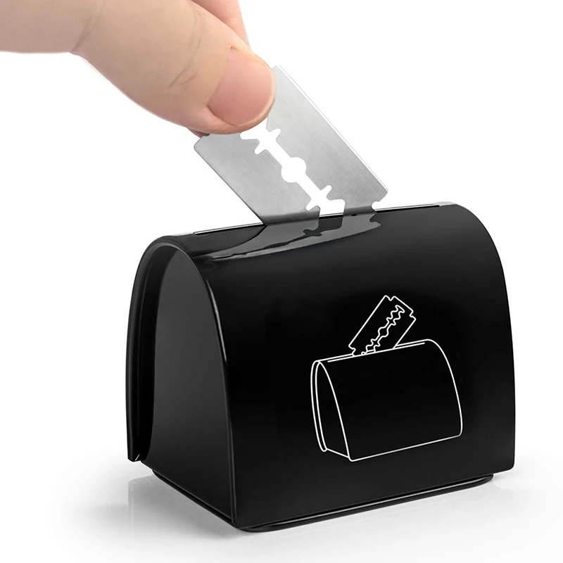Portable Blade Disposal Case Safe Storage Bank For Used Safety Razor ...