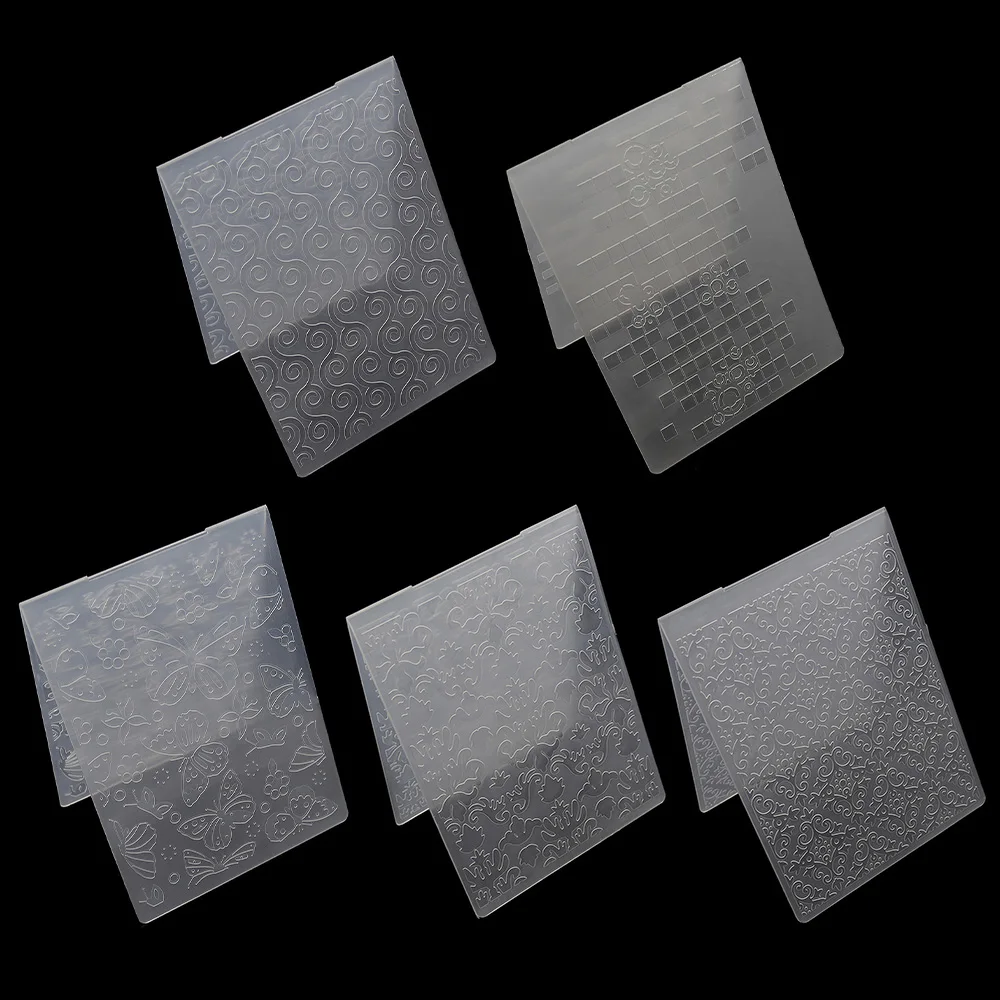 1-Set-Of-Embossed-Templates-With-5-Styles-Handicrafts-With-Concave-And ...