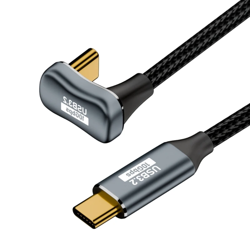PD100W USB Type C Cable 180 Degree U Shape Fast Charging Data Mobile ...