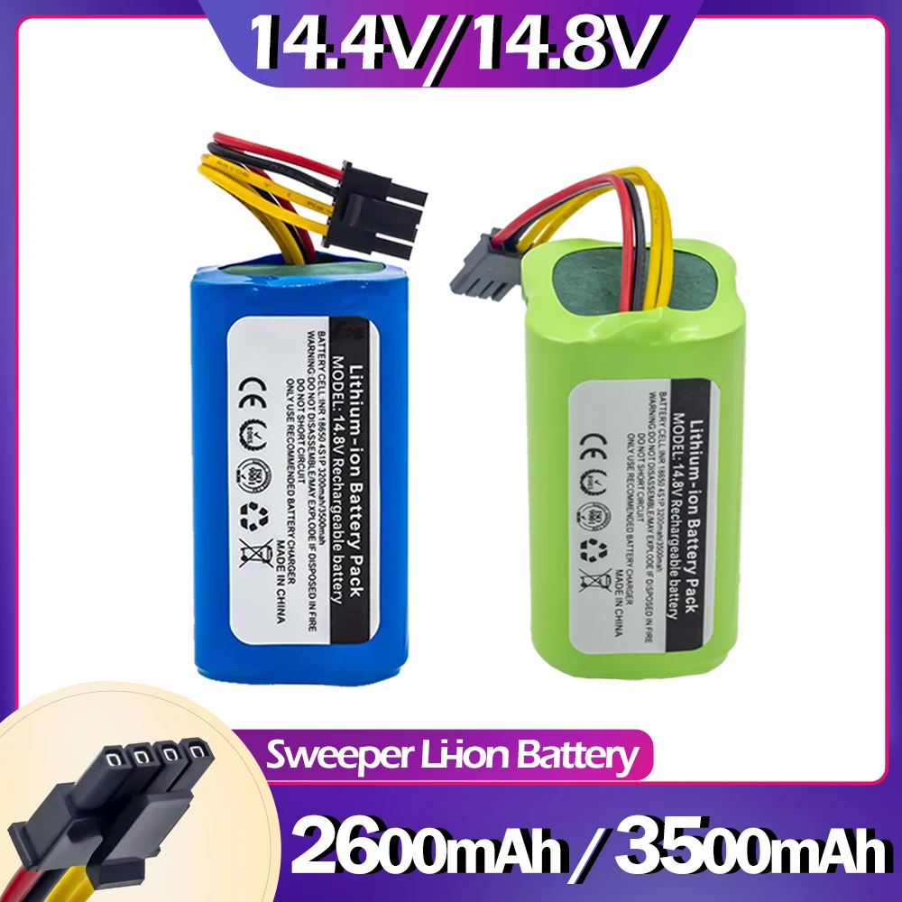 14-8V-3500mAh-Li-Ion-Battery-for-Cecotec-Conga-1290-1390-1490-1590 ...