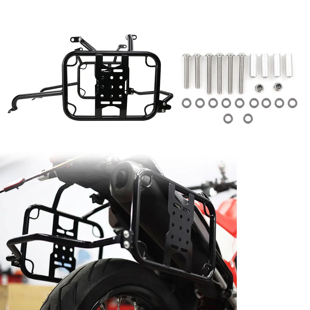 Bastidores de alforjas de motocicleta, bolsa de sillín apta para Honda ...