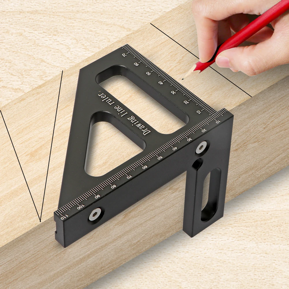 Carpenter-Square-Woodworking-Square-Protractor-Aluminum-Miter-Triangle ...