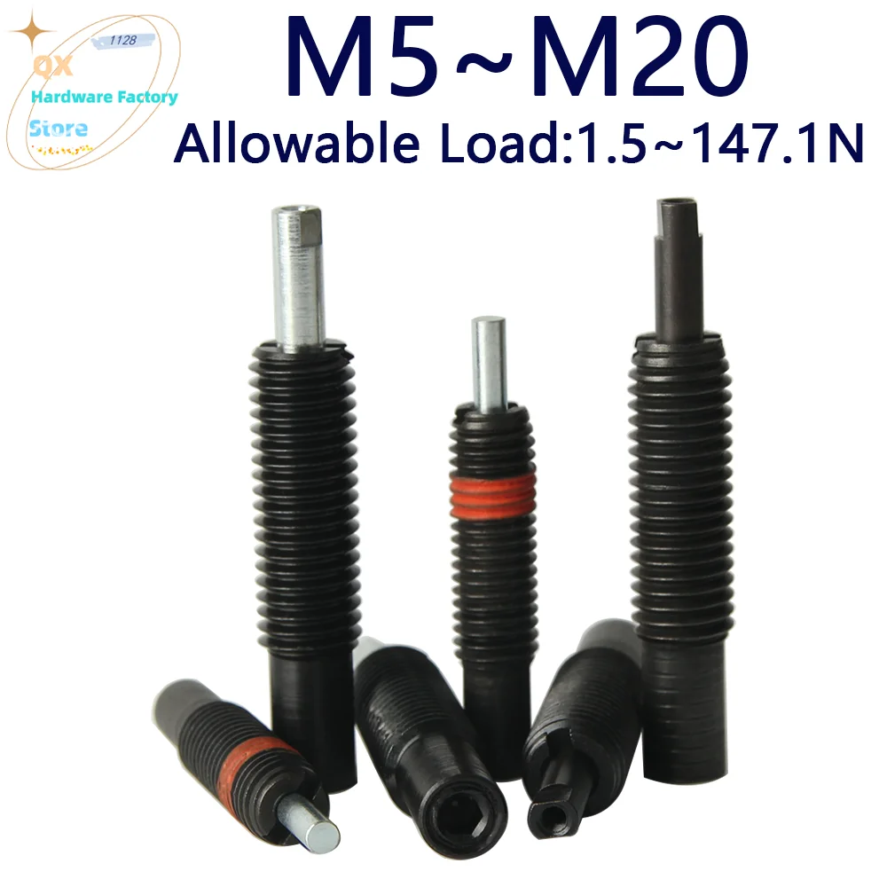 QX519-M5-M20-High-Quality-Spring-Plunger-Hexagon-Lock-Bolt-Carbon-Steel ...